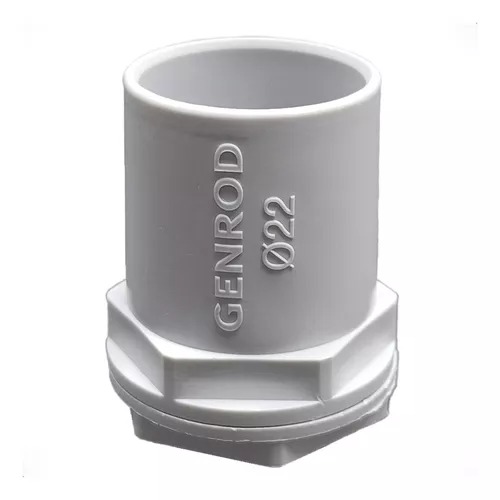 GENROD CONECTOR PARA TUBO RIGIDO Y CORRUGADO PVC 22MM - malpassielectrica